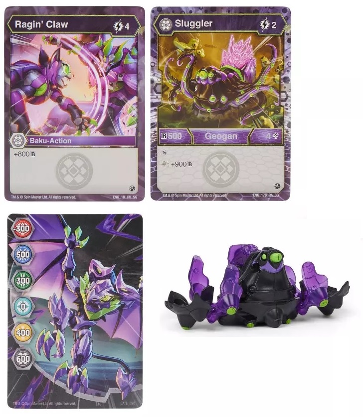 Игрушка Bakugan Geogan Rising Slugger Shoggoth Black купить в Киеве ...