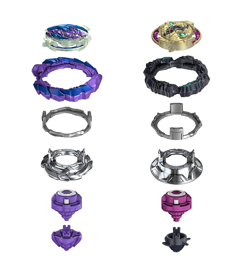 Набор Beyblade Burst QuadDrive Wrath Fafnir F7 and Berserk Linwyrm L7 ...