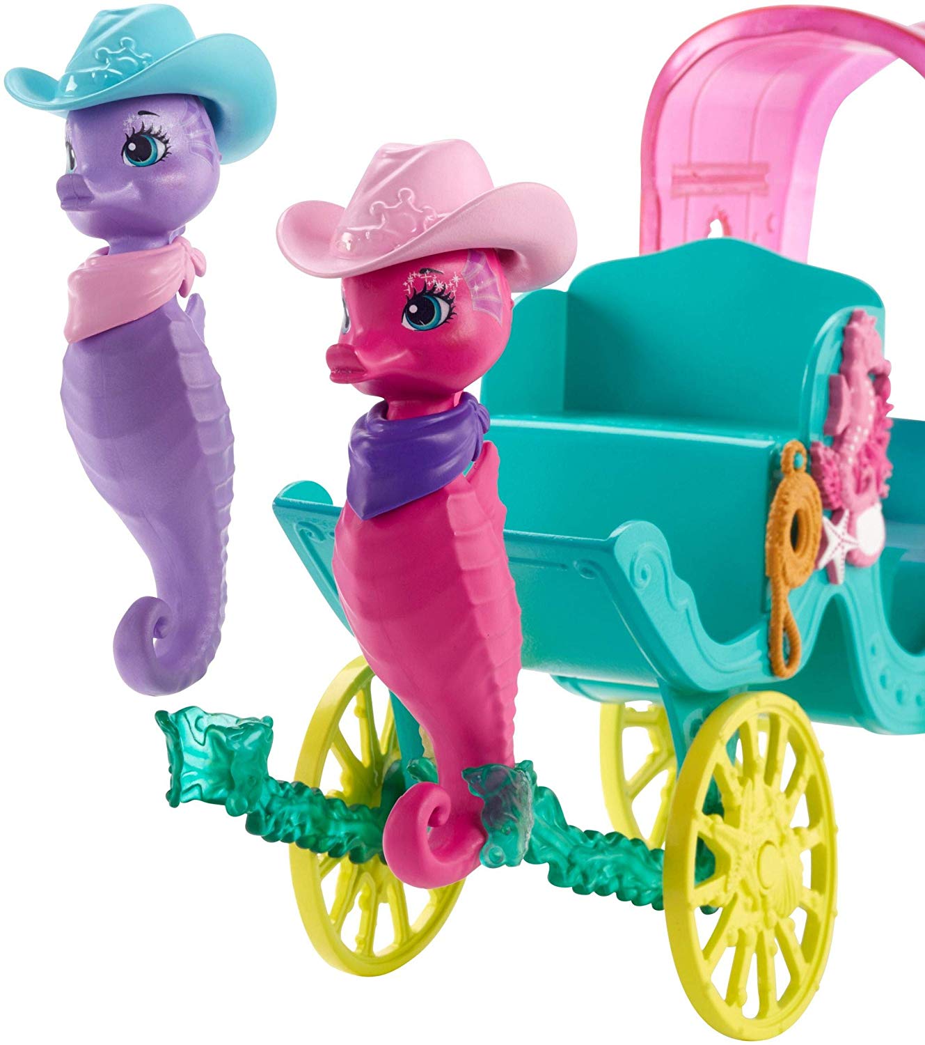 Кукла Enchantimals Seahorse Carriage Sandella Seahorse Doll and Playset ...