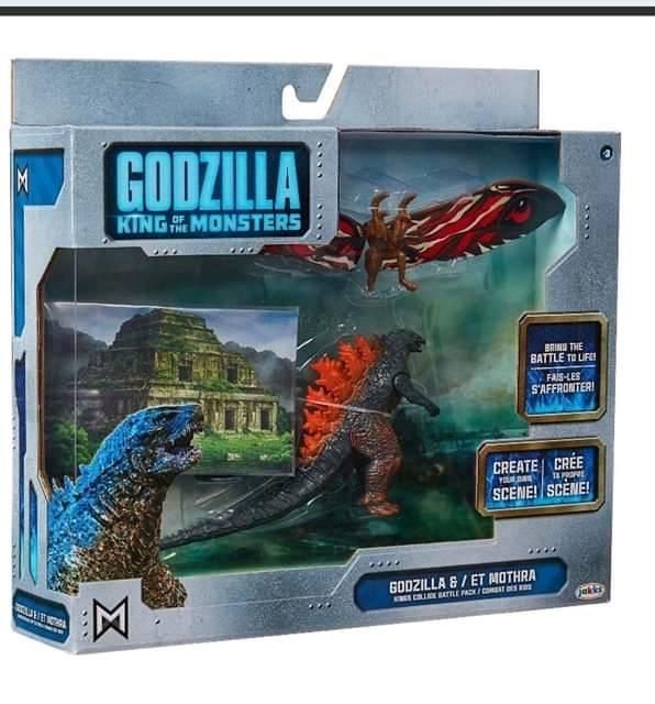 Godzilla King of Monsters: Monster Match Up Action Figure set featuring ...