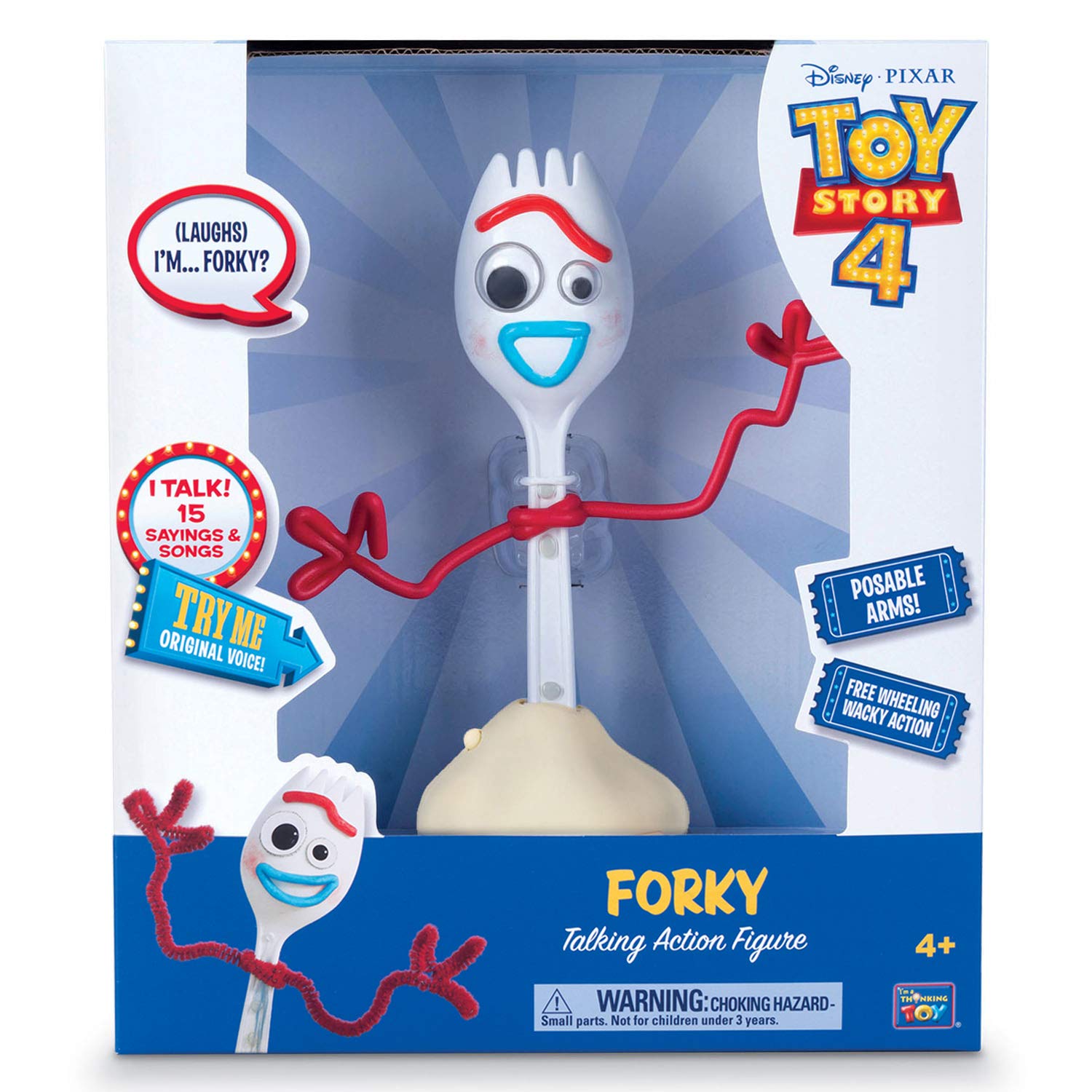Фигурка Виделик / Вилкинс - История Игрушек 4 (Disney Pixar Toy Story 4 Forky Free Wheeling ...